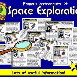 Space Astronauts Fact Sheets, Being an Astronaut Worksheets, History ...