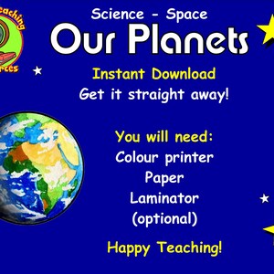 Space Our Solar System Fact Sheets, Planets Fact Sheets, Planets Visual ...
