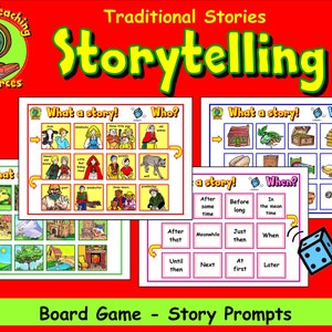 Traditional Stories Board Game, Storytelling Writing Stories, Literacy ...
