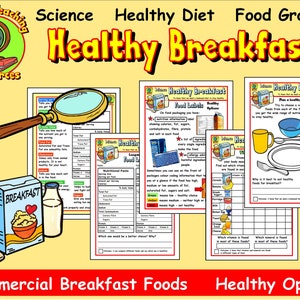 Healthy Breakfast Worksheets, Sorting Food Activities, Science Staying ...