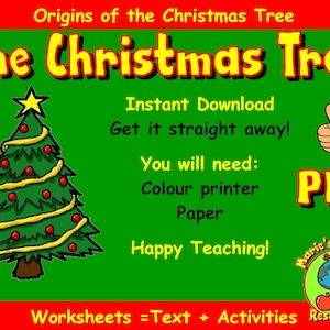 Christmas Tree Timeline, Reading Comprehension Activities, History ...