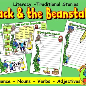 Jack and the Beanstalk Story, Literacy Traditional Stories, Literacy ...