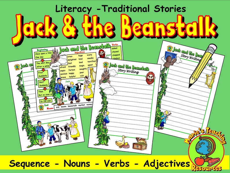 Jack and the Beanstalk Story, Literacy Traditional Stories, Literacy ...