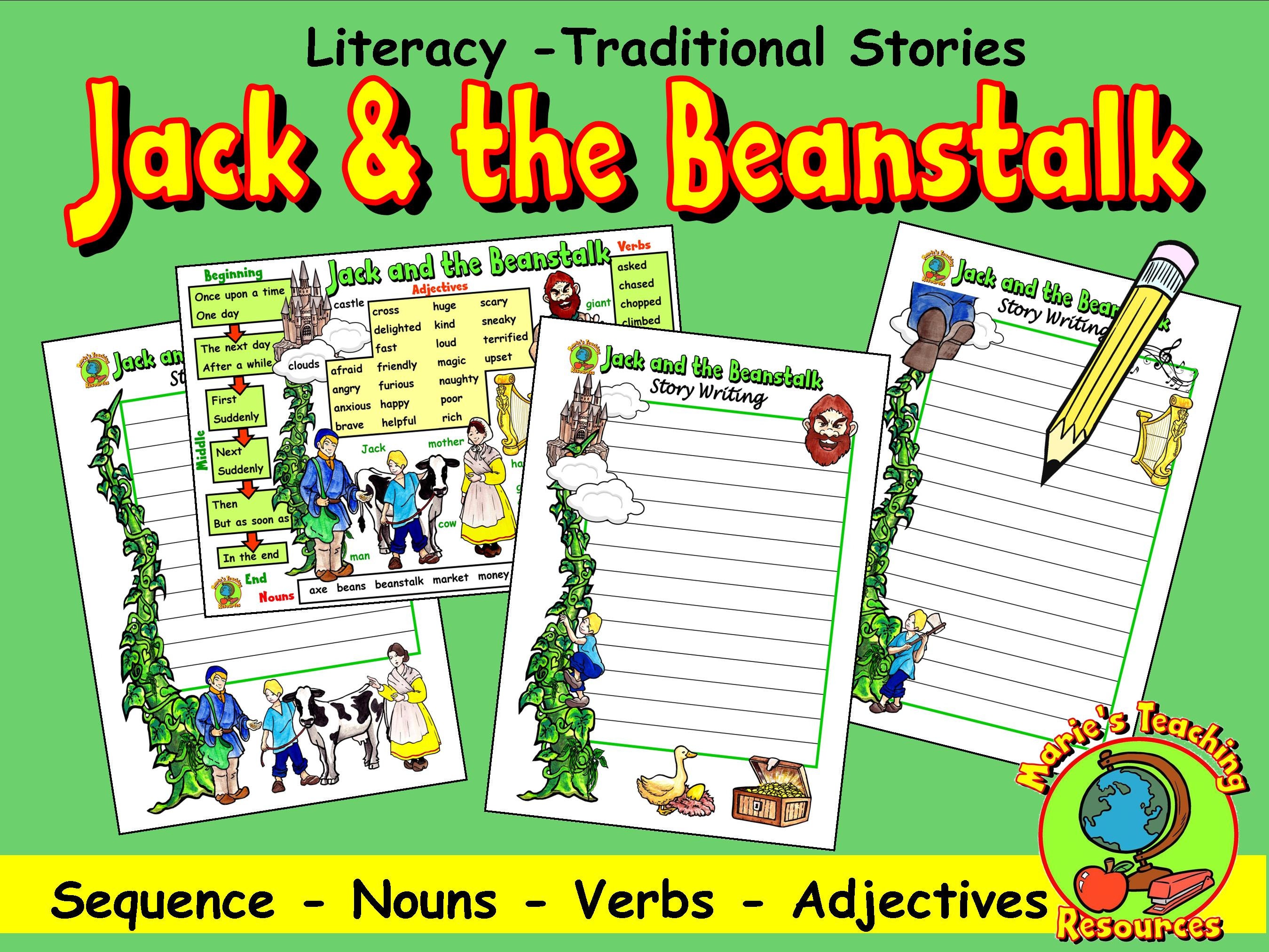 Jack and the Beanstalk Story, Literacy Traditional Stories, Literacy ...