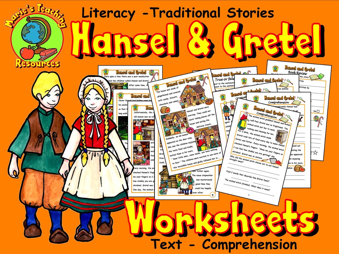 Hansel and Gretel Story, Reading Activity Worksheets, Literacy ...