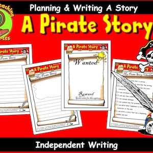 Pirate Story Writing Worksheets, Story Structure Sequence Activities ...