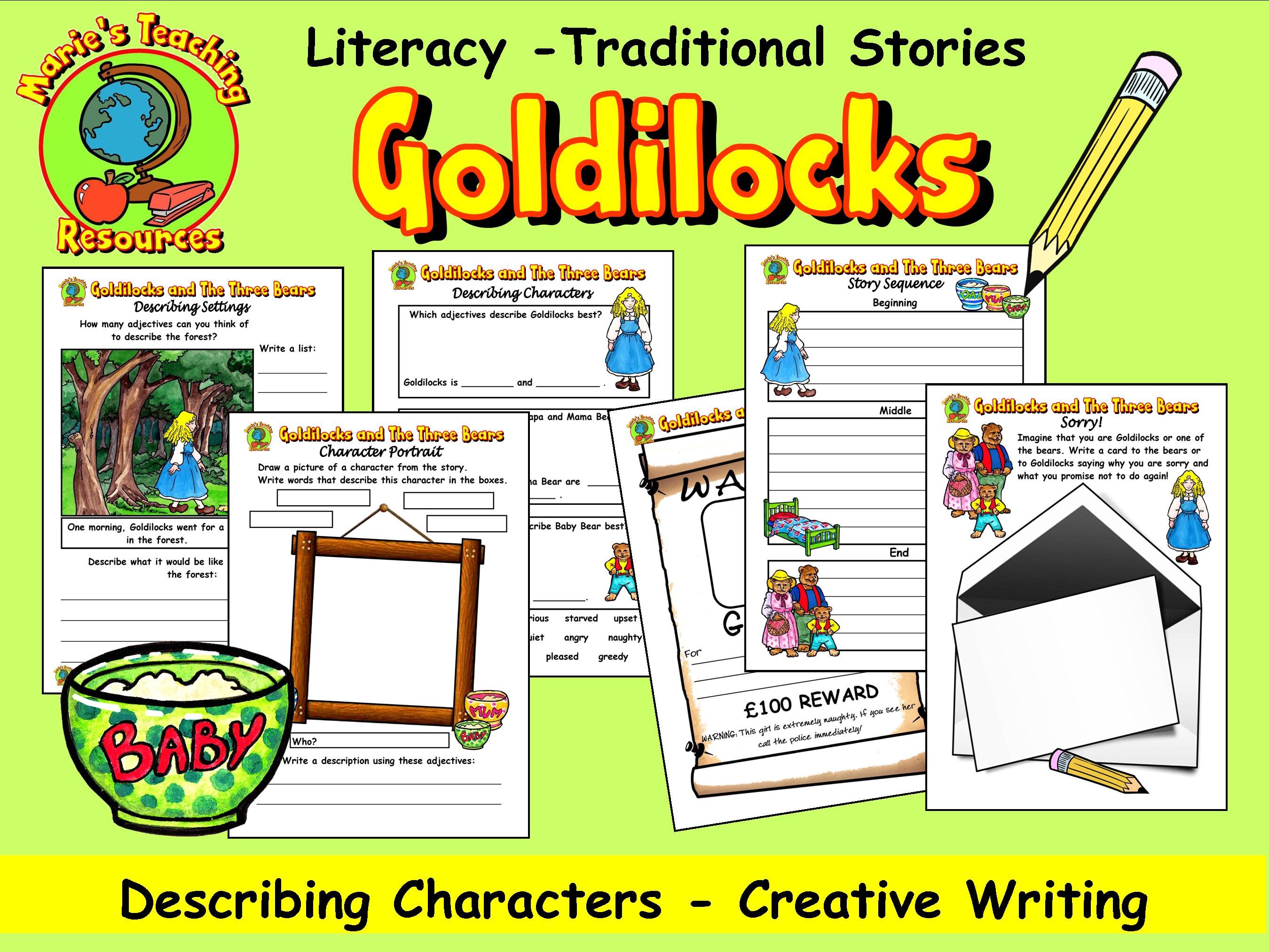 Goldilocks & the Three Bears, Story Structure, Literacy Fiction ...