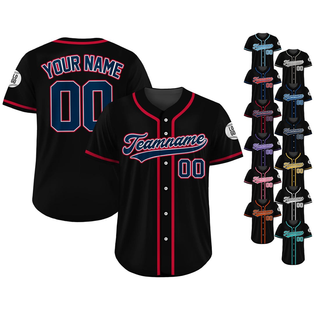 Custom Baseball Jersey Shirt, Custom Team Name Number, Personalized ...