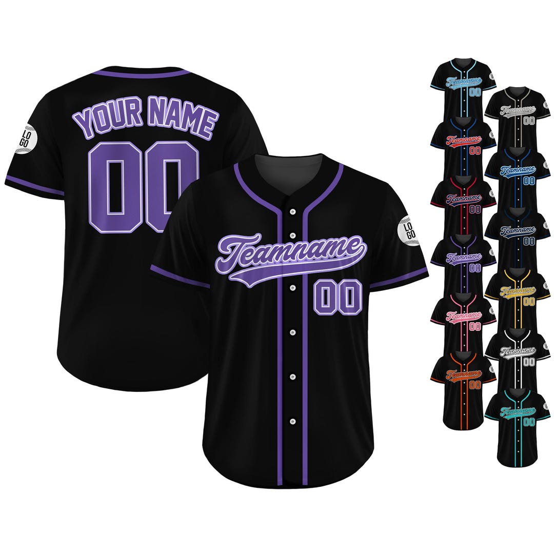 Custom Baseball Jersey, Custom Team Name Number, Personalized Baseball ...