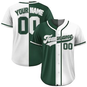 Custom Split Baseball Jersey for Adult Kid, Custom Team Name Number ...