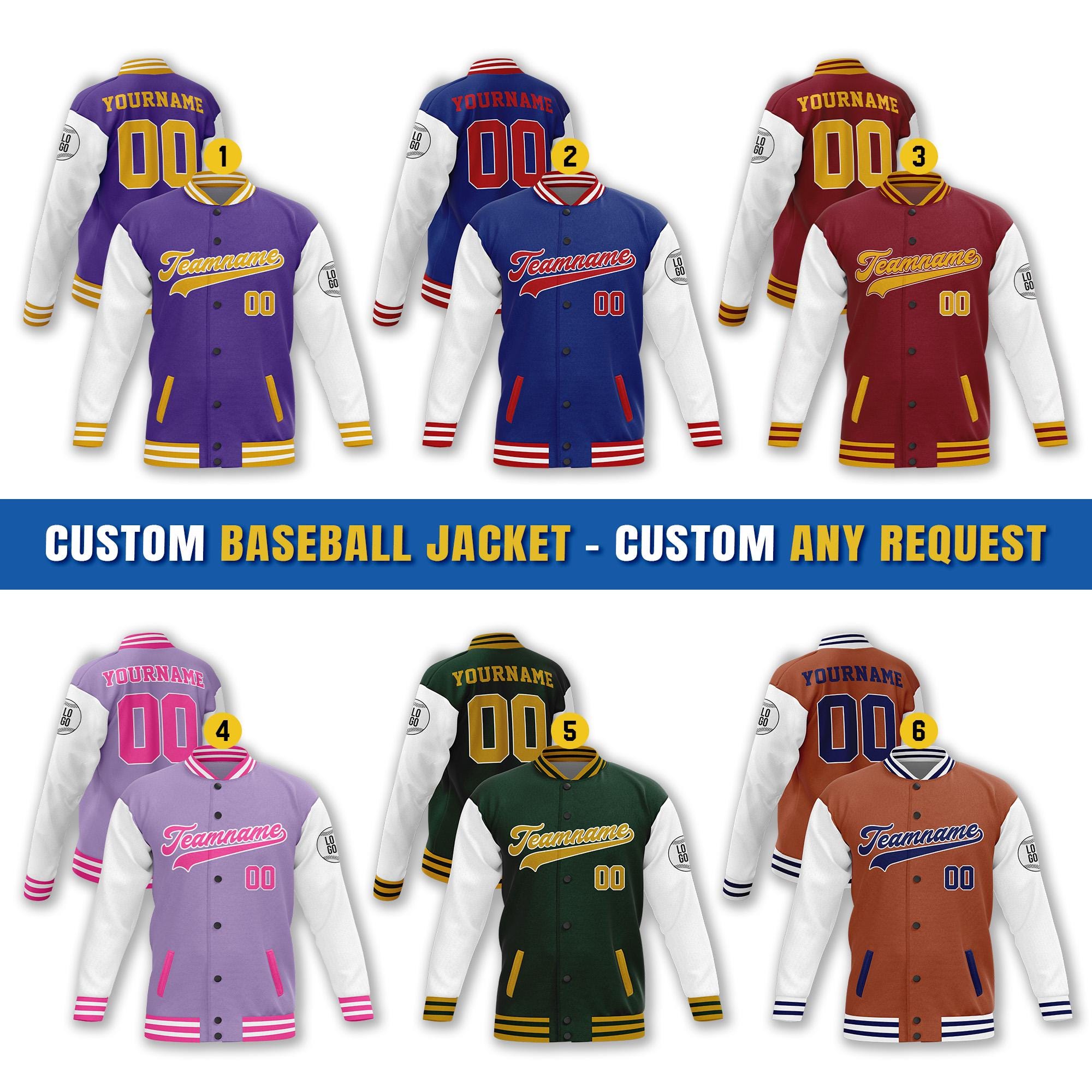 Personalized Jacket With Team Name Name Number for Adults Kid, Make ...