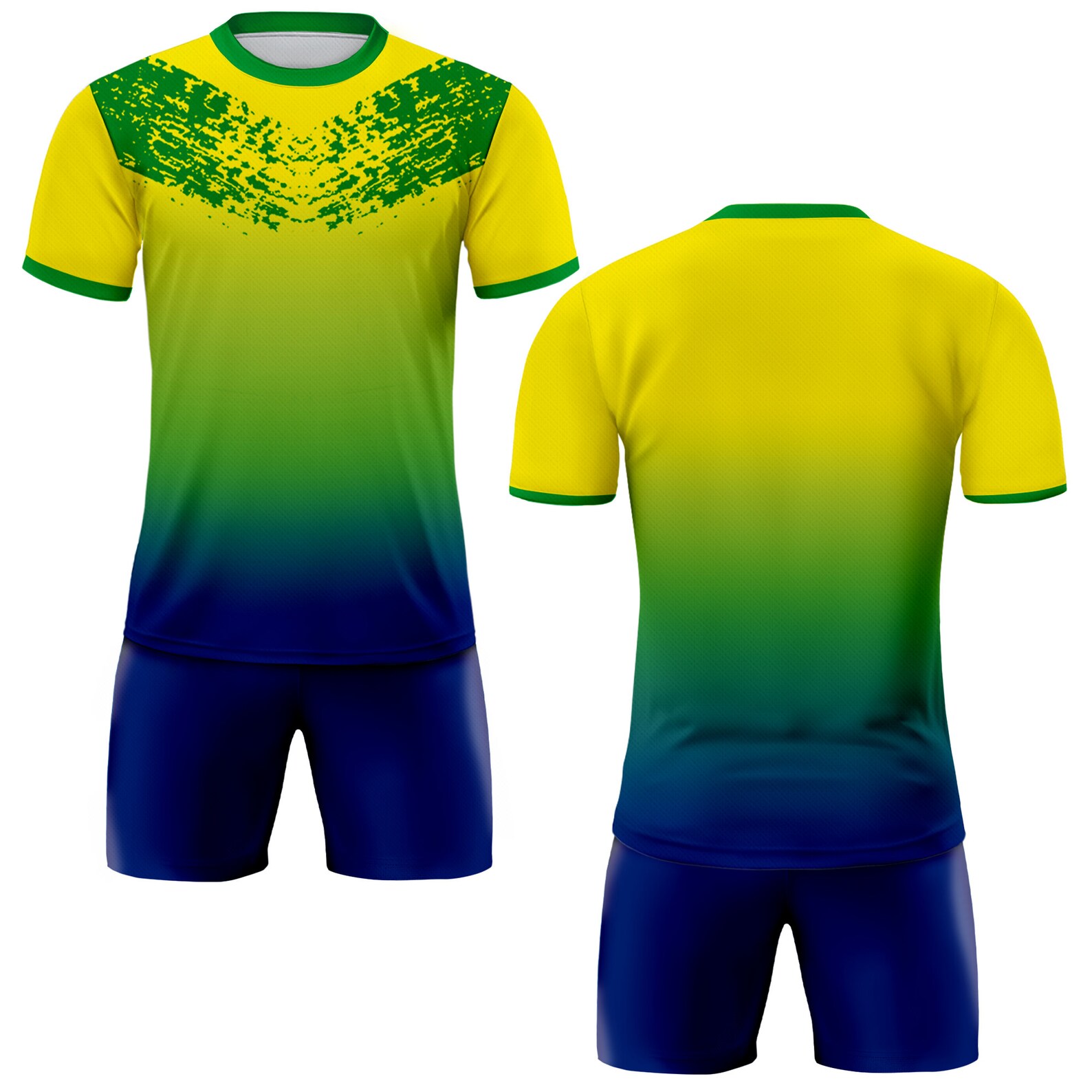 Custom Brazil Soccer Jersey for Men Women Youth Kid Shirt for Fans ...