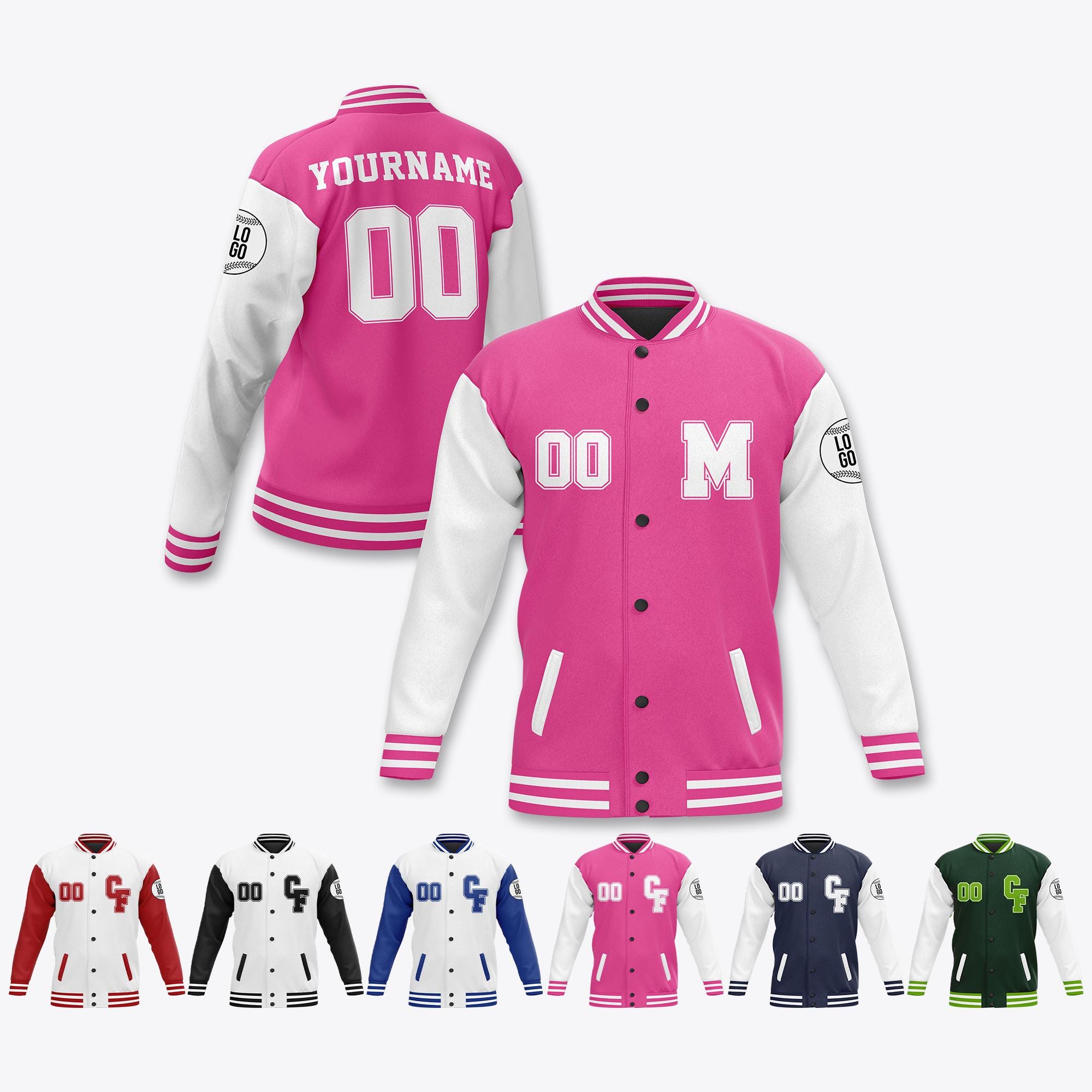 Personalized Adults Kid Name Varsity Jacket, Customized Baseball Jacket ...