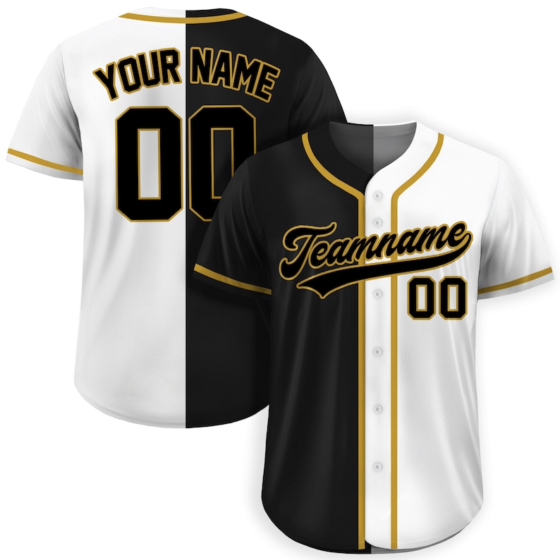 Custom Split Baseball Jersey, Custom Team Name Number Logo Jersey Shirt ...