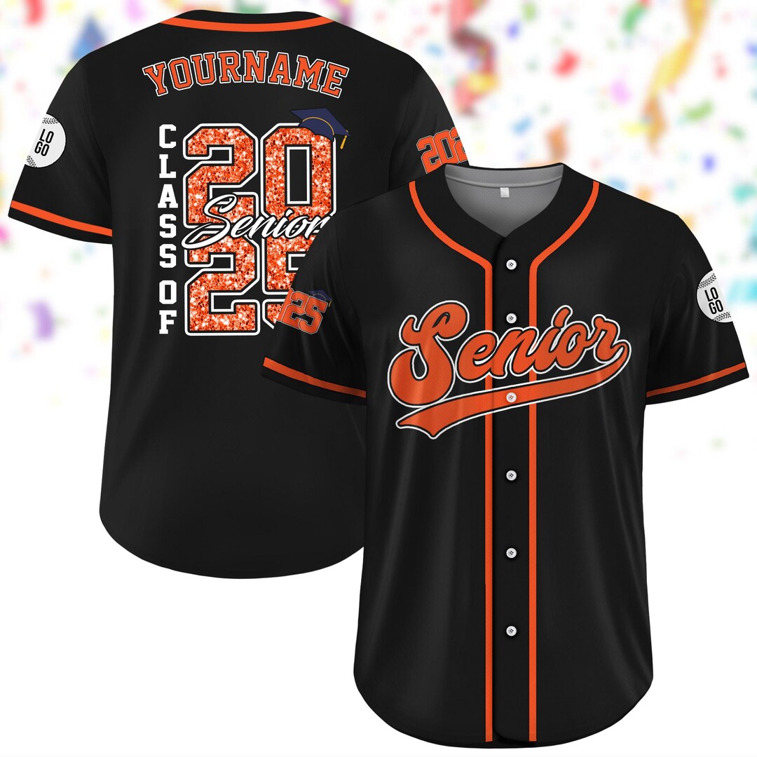 Custom Senior 2025 Baseball Jersey, Personalized High School Graduation ...