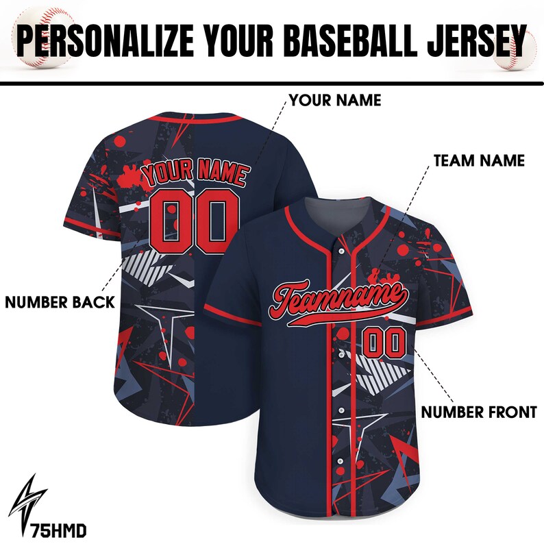 Custom Baseball Jersey With Teamname Name Number,jersey for Men Women ...