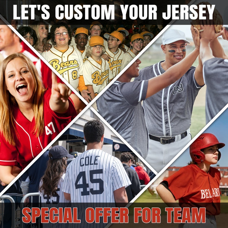 Printed Gradient Custom Baseball Jersey With Teamname Name Number ...