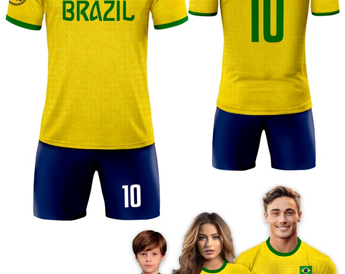 Brazil National Team Soccer Kids NEYMAR Uniforms - Etsy