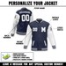 Personalized Initials & Name Varsity Jacket Letterman College Custom ...