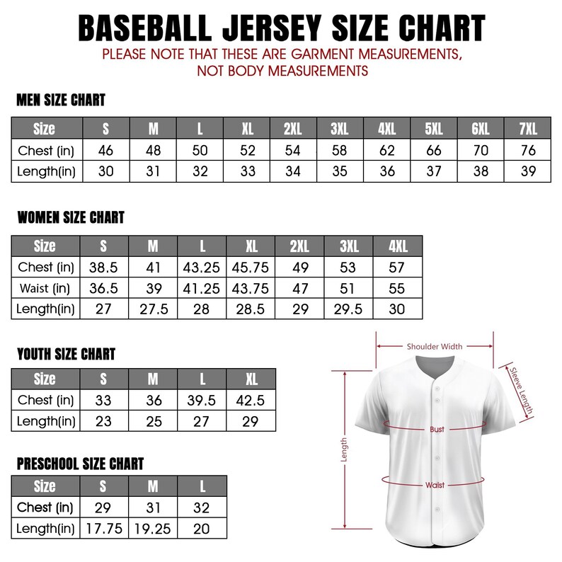 Custom Baseball Jersey With Teamname Name Number, Custom Jersey for Men ...