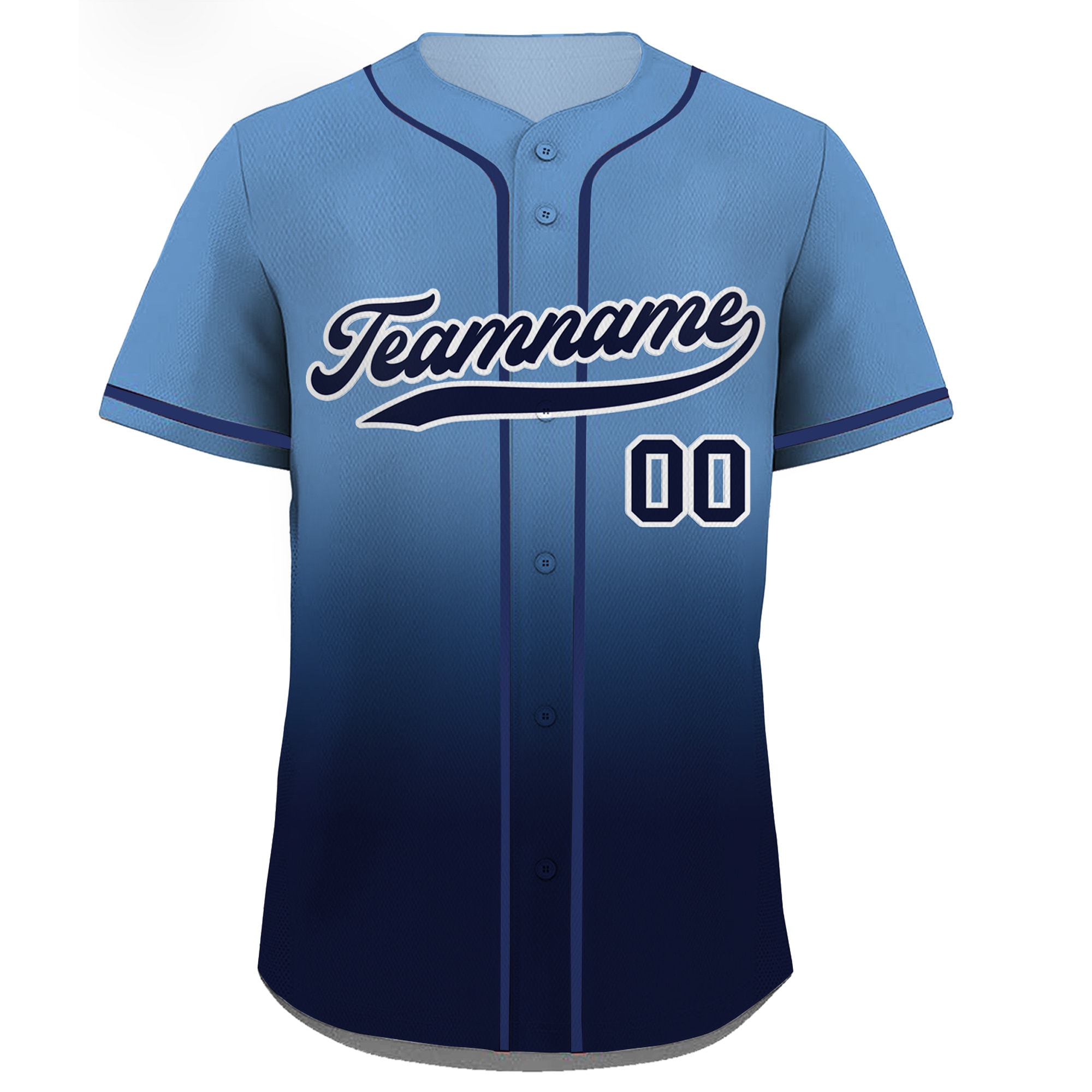 Personalized Gradient Custom Baseball Jersey With Teamname Name Number ...