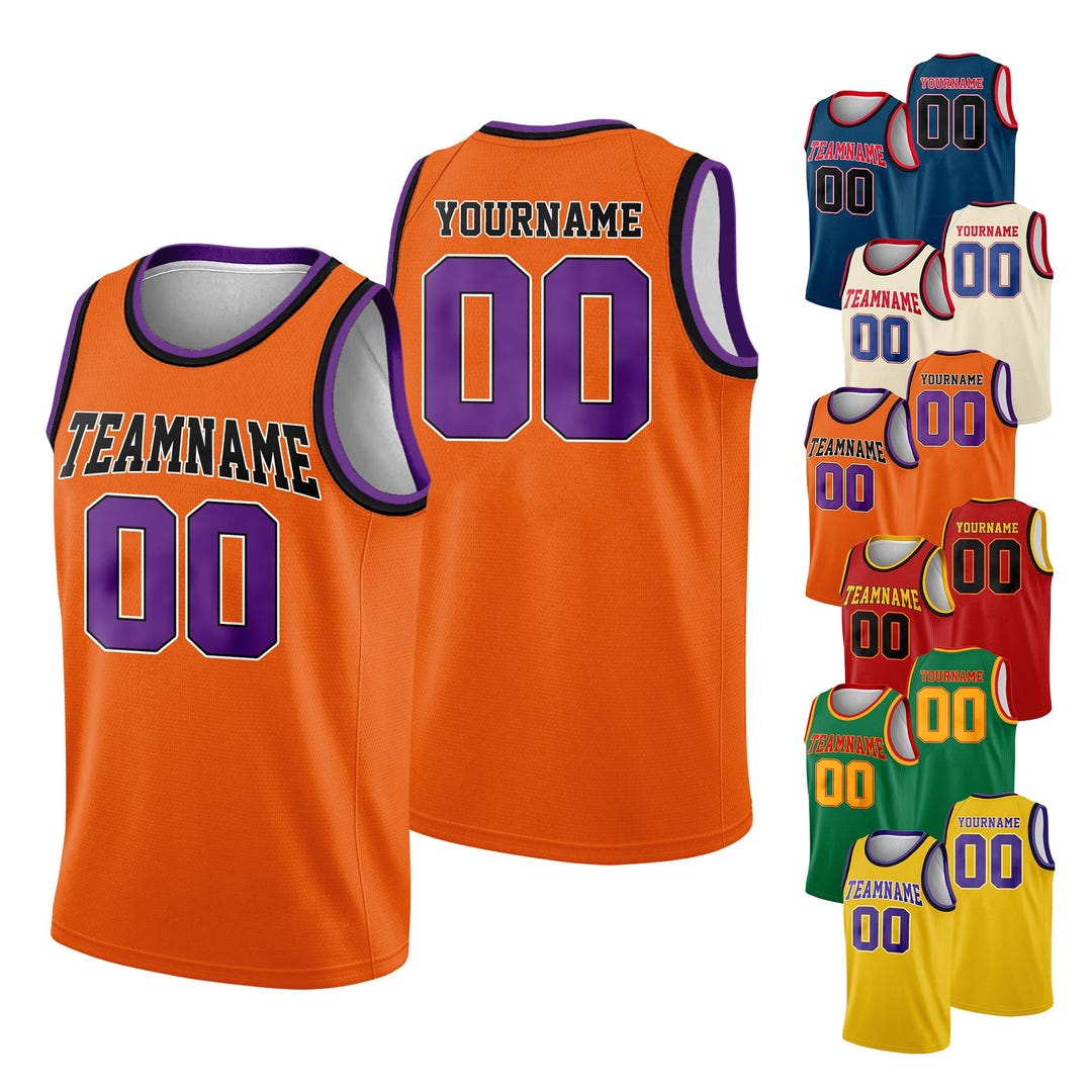 Personalized Team Name Number Basketball Jersey Tank Top, Custom ...