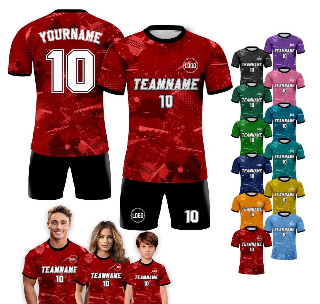 Custom Soccer Jersey for Men Women Youth Kid Team Uniform, Personalized ...