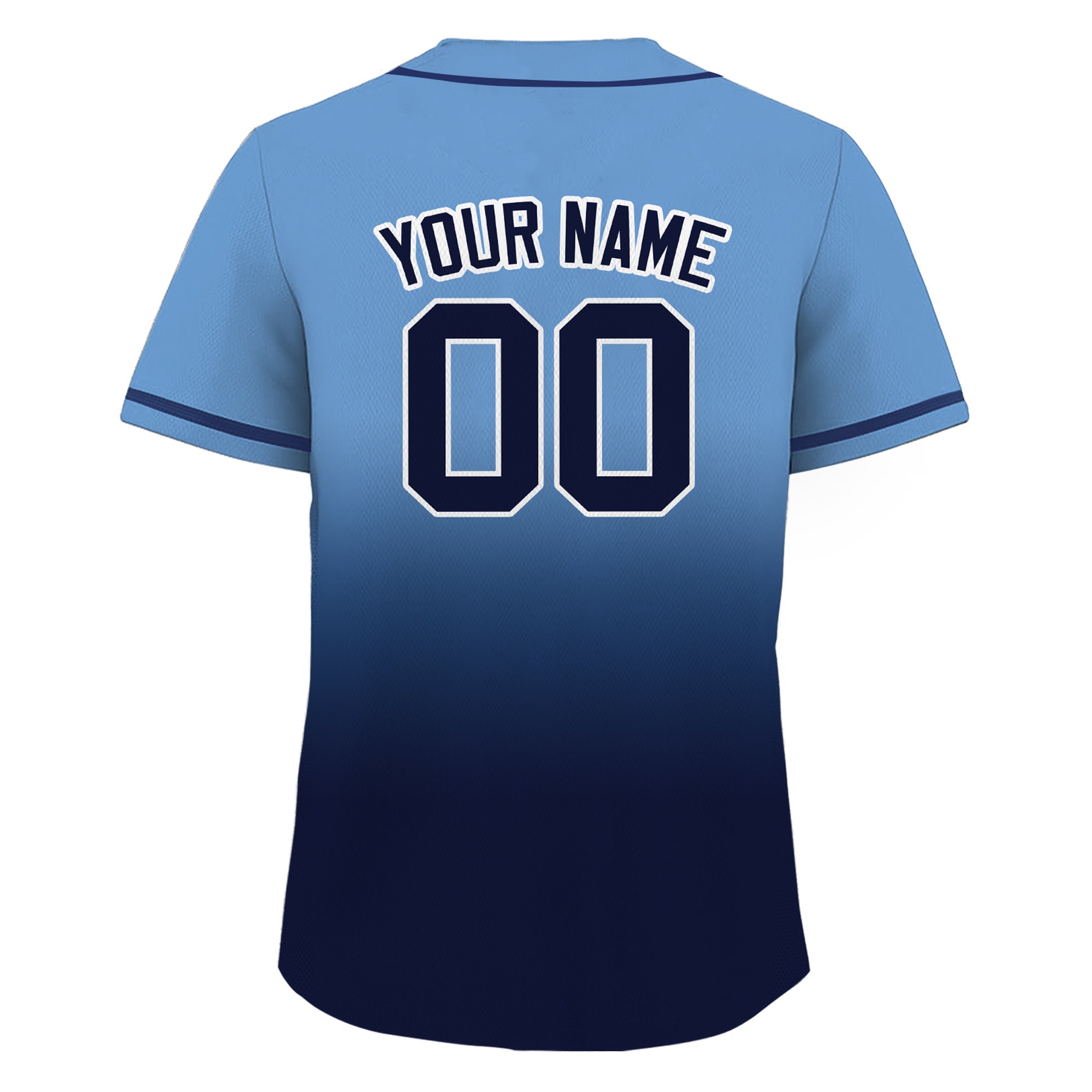 Personalized Gradient Custom Baseball Jersey With Teamname Name Number ...