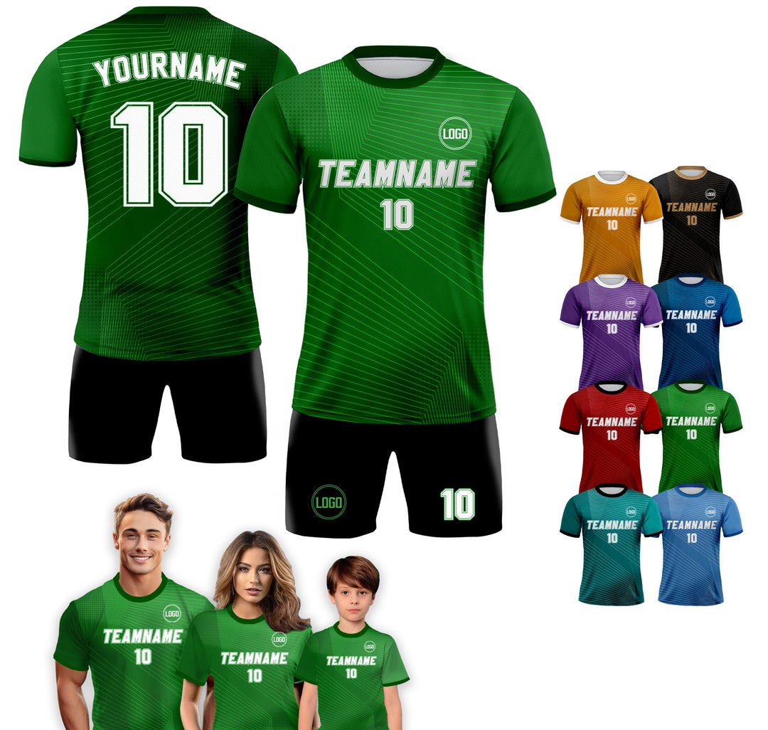 Custom Soccer Jersey for Men Women Youth Kid Team Uniform, Personalized ...