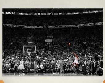 Nba Last Shot Poster - Etsy
