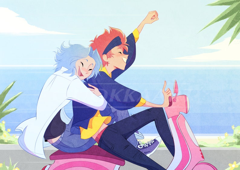 Sk8 the Infinity // Reki and Langa // Fan Art Print - Etsy UK