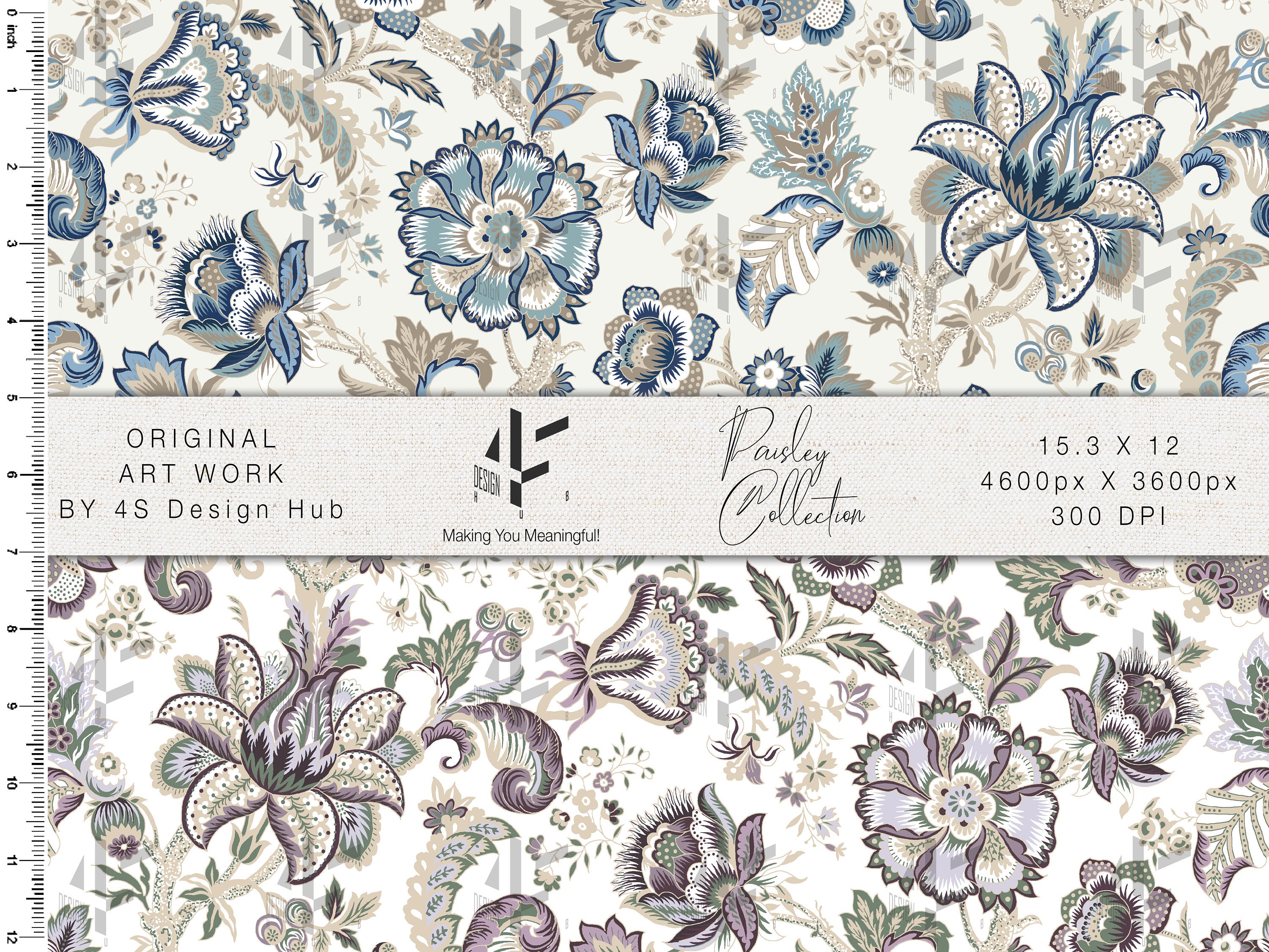 Traditional Paisley Seamless Pattern Design for Bandana, Wallpaper ...