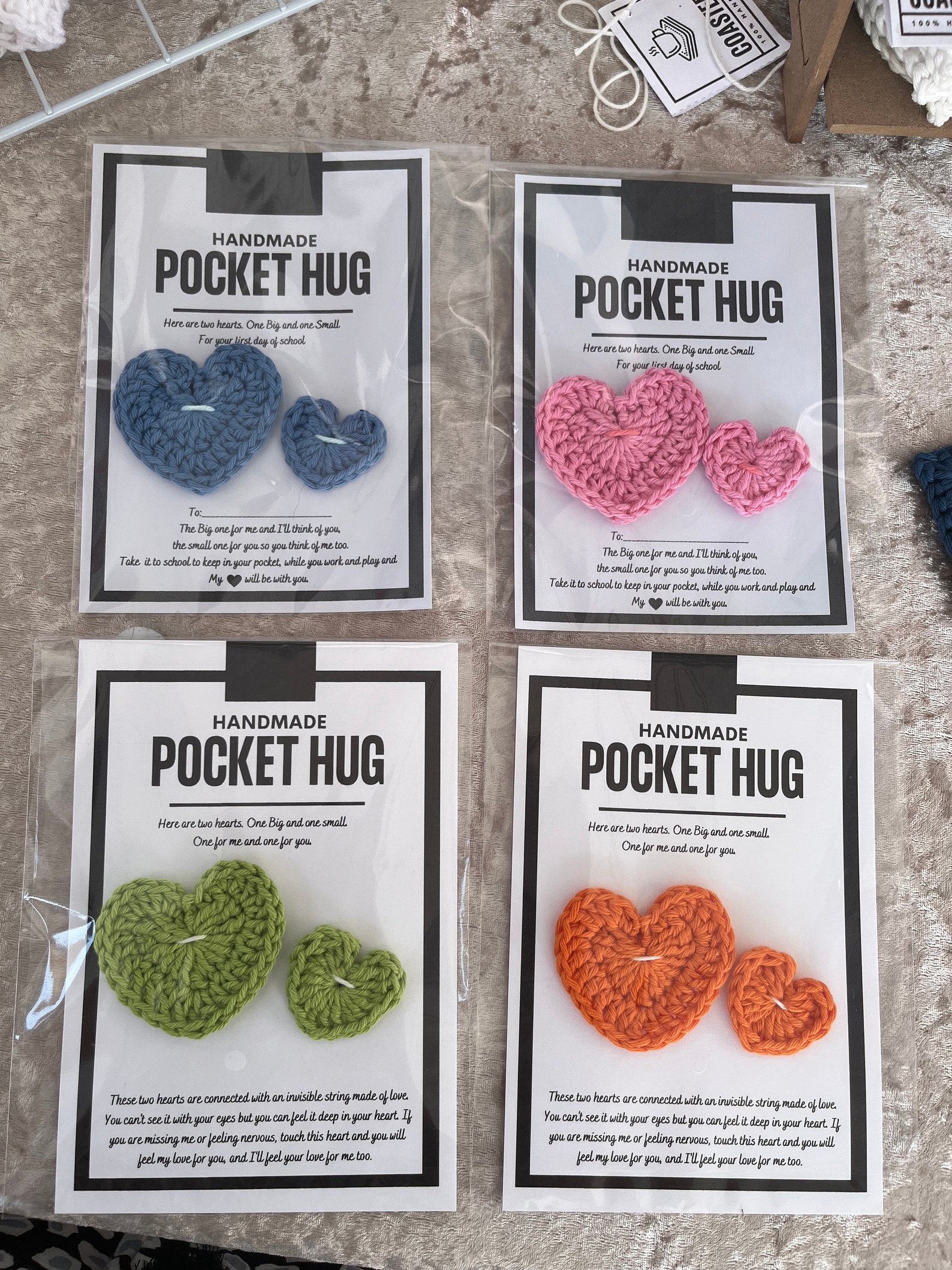 Pocket Hugs, Invisible String Hearts, Back to School Gift, Gift for ...