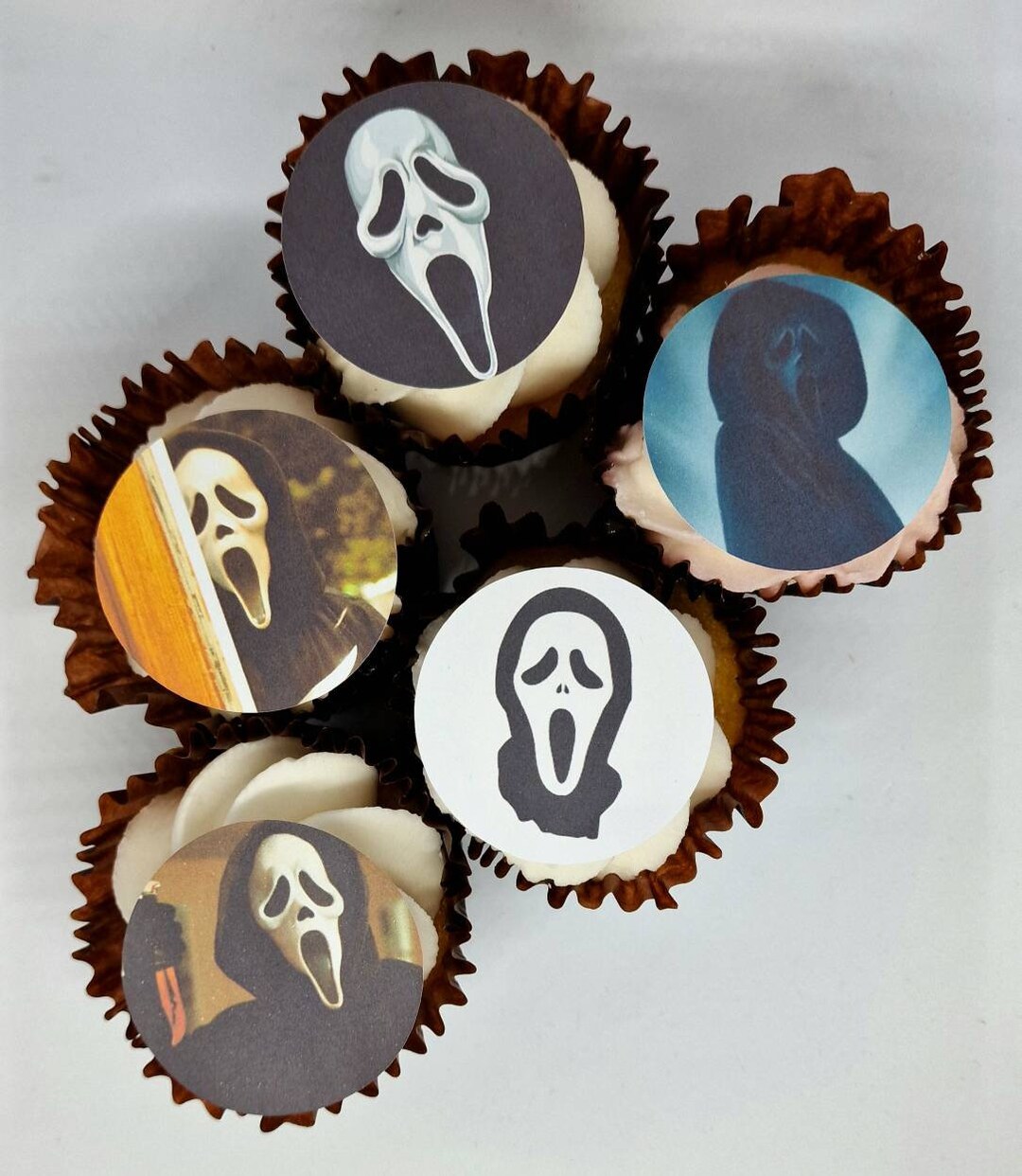 Halloween Cake Toppers, Ghost Face, Scream Movies EDIBLE Pre Cut ...