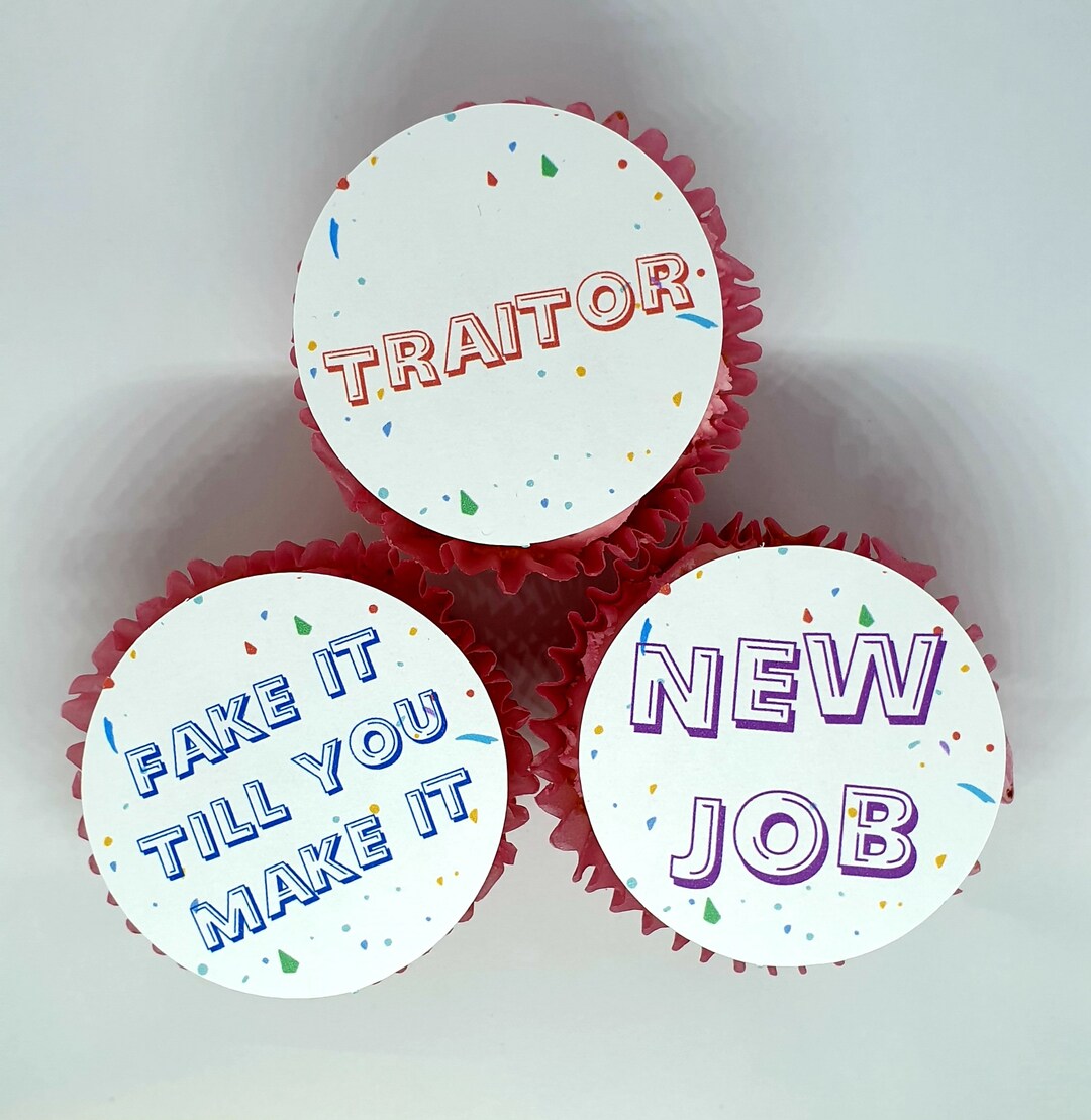 New Job Cake Toppers. Good Luck in Your New Job. Pre Cut, Edible Cake ...