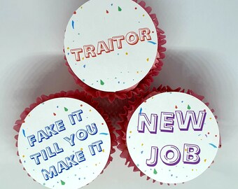 Sorry Youre Leaving Cake Topper - Etsy UK