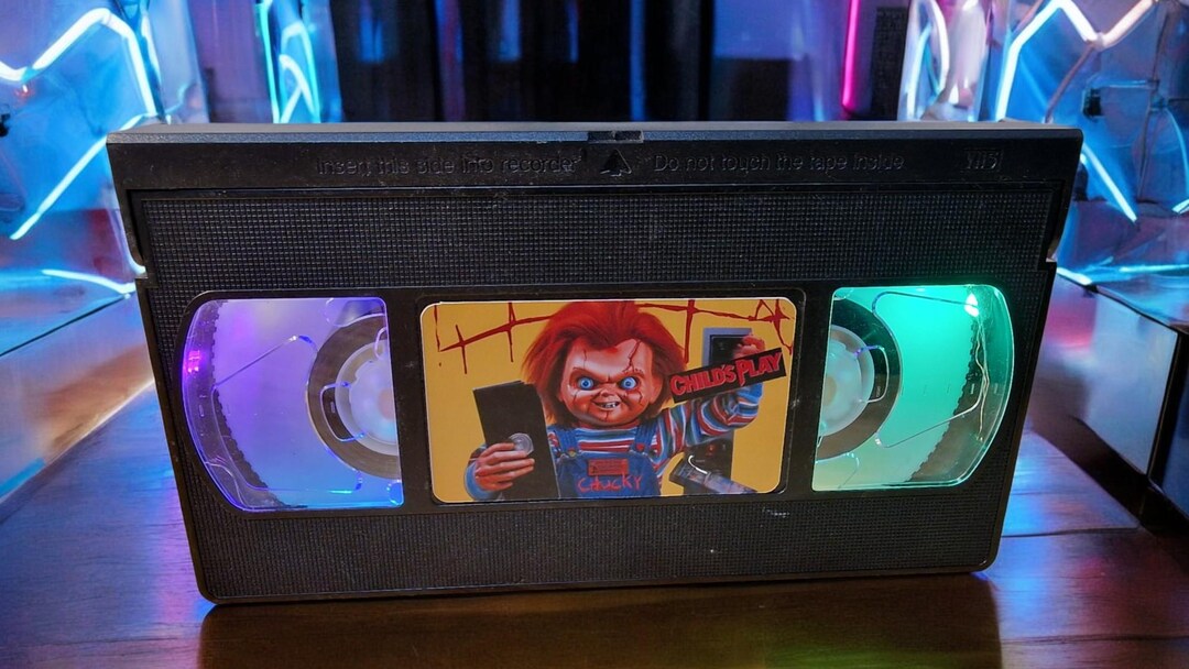 Chucky Vhs Table Lamp. Flashing Horror Fan Light - Etsy