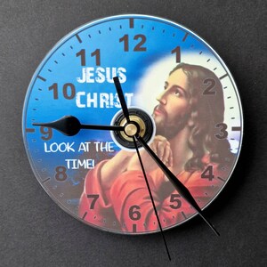 Jesus Christ Look at the Time Clock. Cd Wall Clock, Gift Boxed. Quartz ...