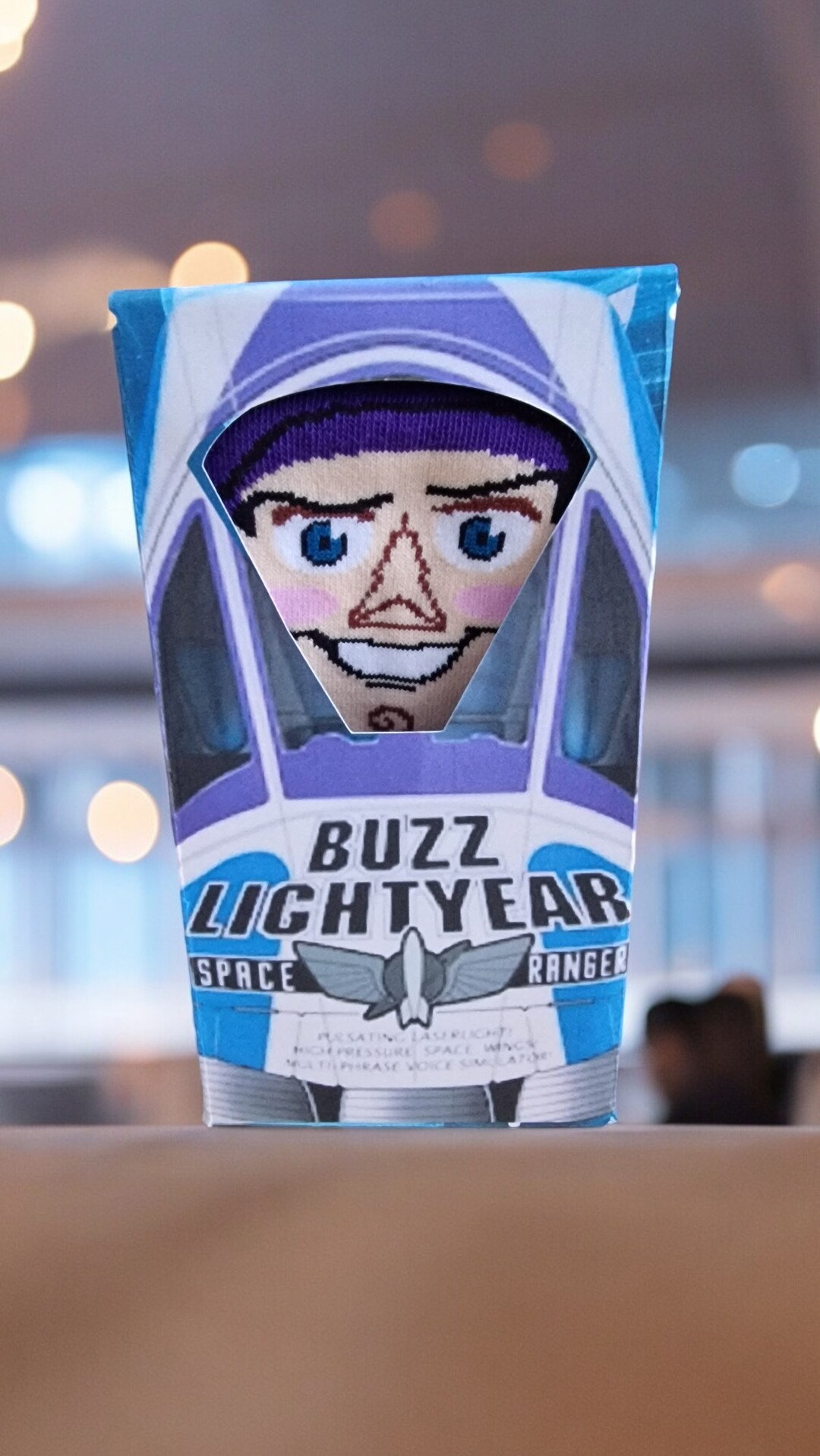 Buzz Lightyear Socks in a Space Rocket Style Box. Woody the Sheriff ...