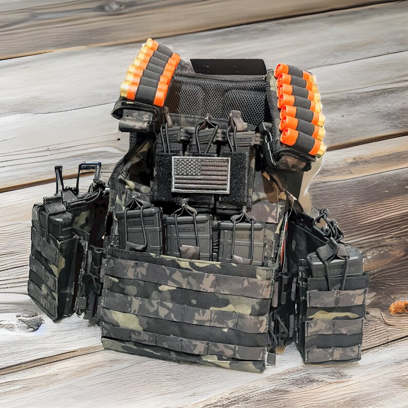 AR500 Level III Tactical Bulletproof Plate Carrier W/ Single-curve ...