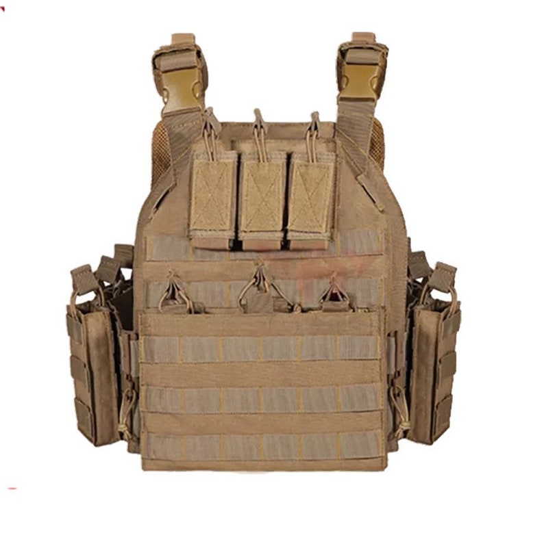 AR500 Level III Tactical Bulletproof Plate Carrier W/ Single-curve ...
