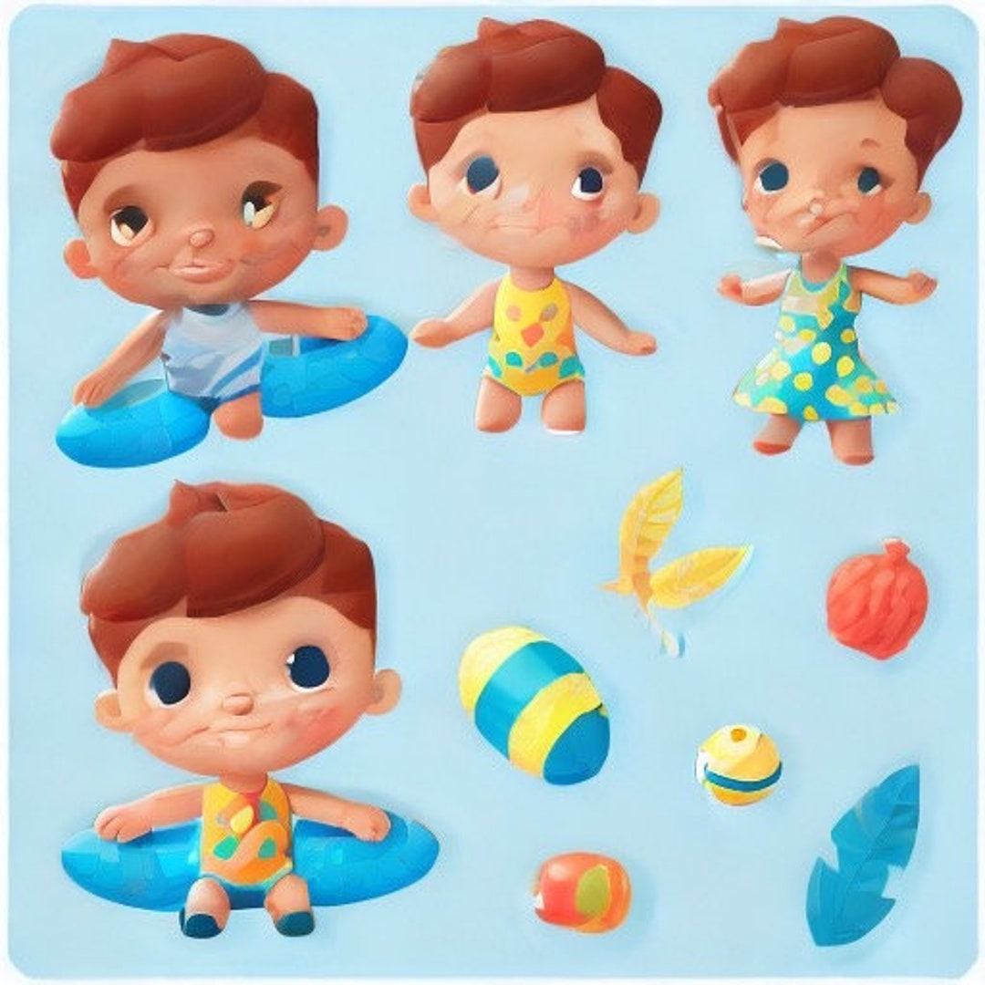 A Swimming Suit Boy Stickers - Etsy