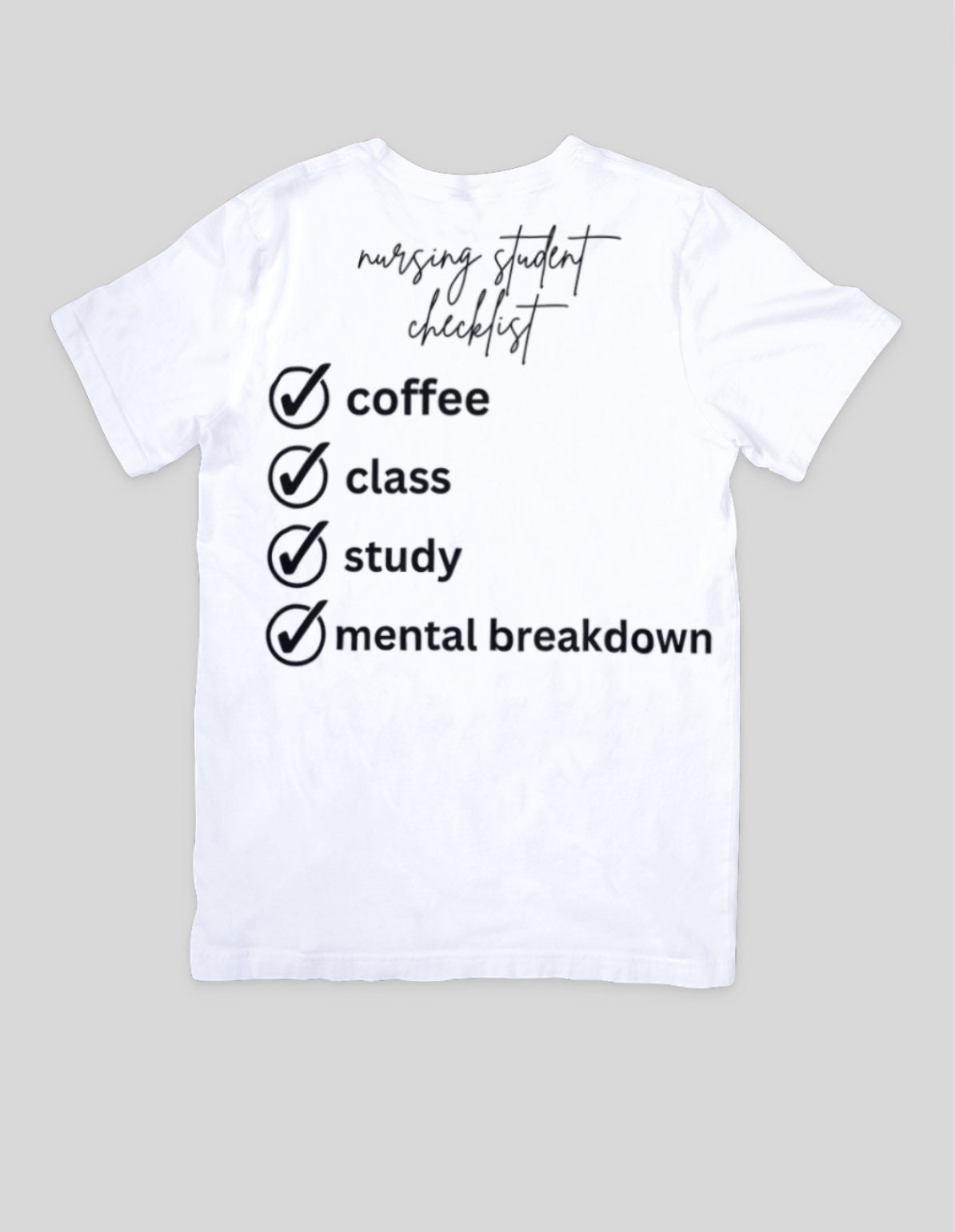 Nursing Student Checklist PNG/ Digital Download - Etsy