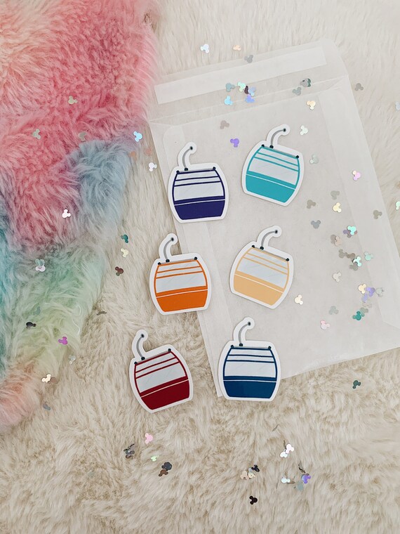 Micro Disney Skyliner Gondalas/disney Transport Stickers/cell - Etsy
