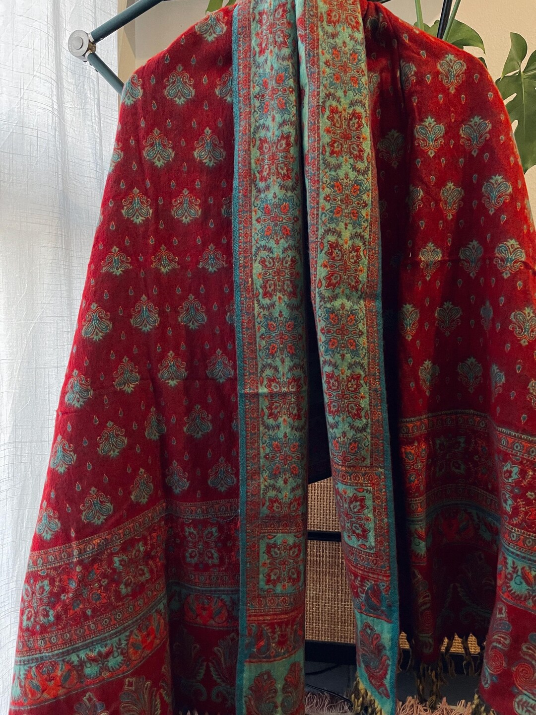 Reversible Tibetan Yak Wool Shawl/scarf,shawl,loose Weave for Super ...