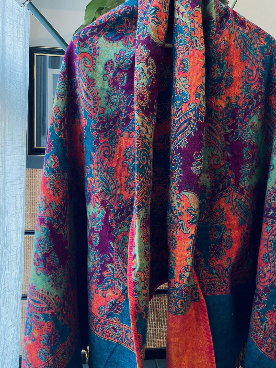 Reversible Tibetan Yak Wool Shawl/scarf,shawl,loose Weave for Super ...