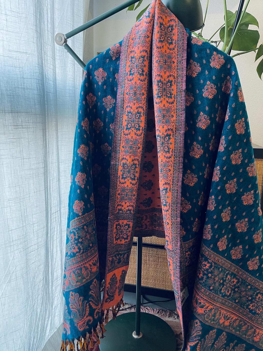 Reversible Tibetan Yak Wool Shawl/scarf,shawl,loose Weave for Super ...