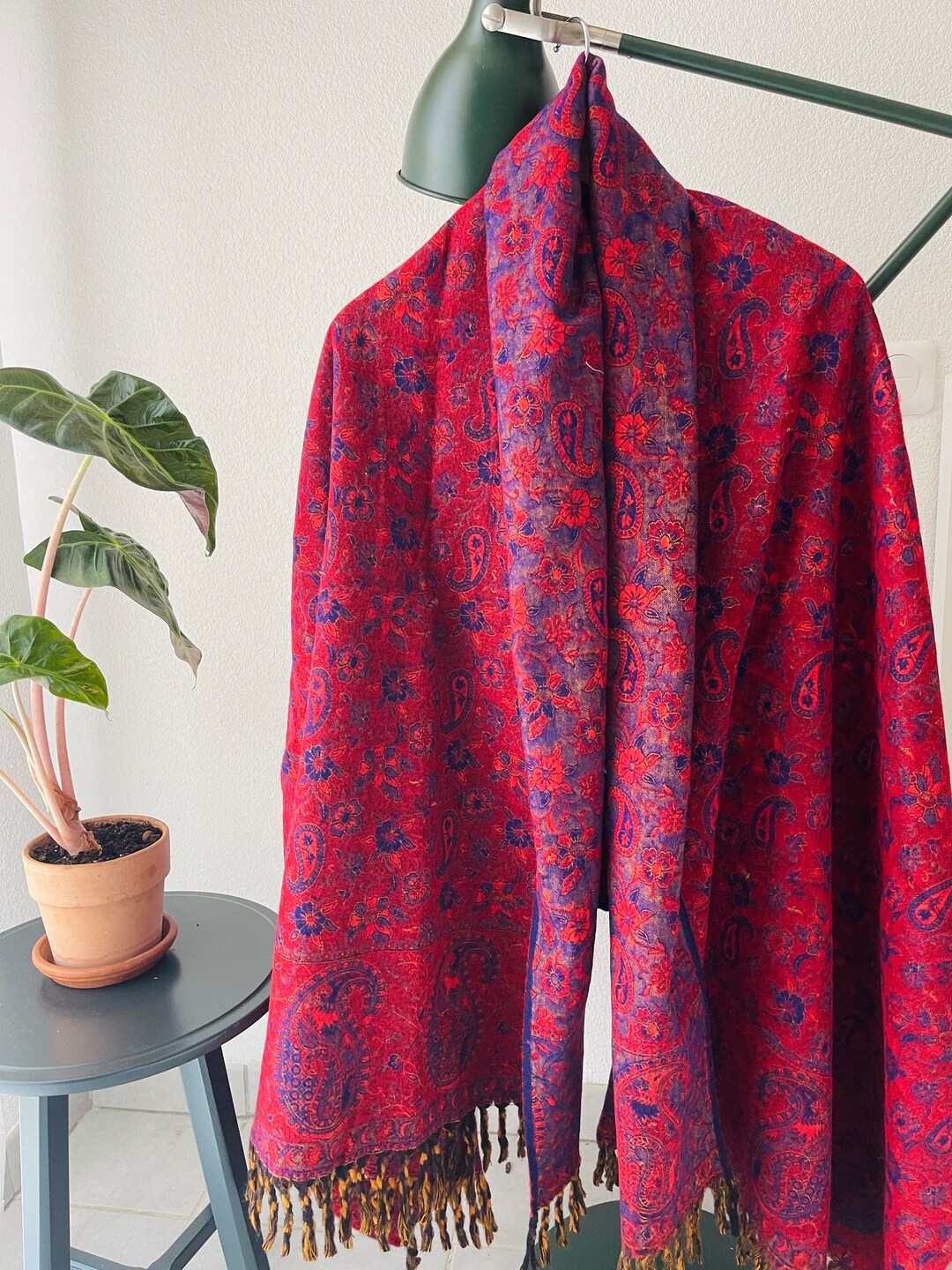 Reversible Tibetan Yak Wool Shawl/scarf Shawl Loose Weave - Etsy