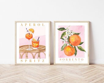 Cocktail Print Set of 15 Alcohol Prints Colorful Bar Cart - Etsy