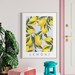 Lemon Print Wall Art, Santorini Print, Greek Travel Wall Art, Kitchen ...